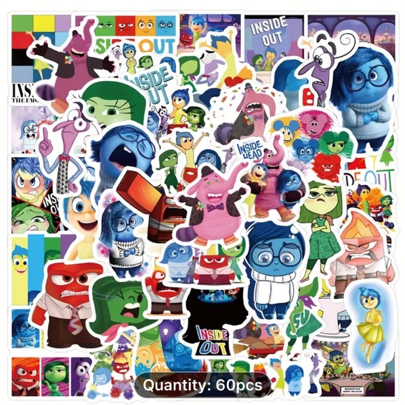 Toys | 6 Vinyl Inside Out 2 Stickers | Poshmark